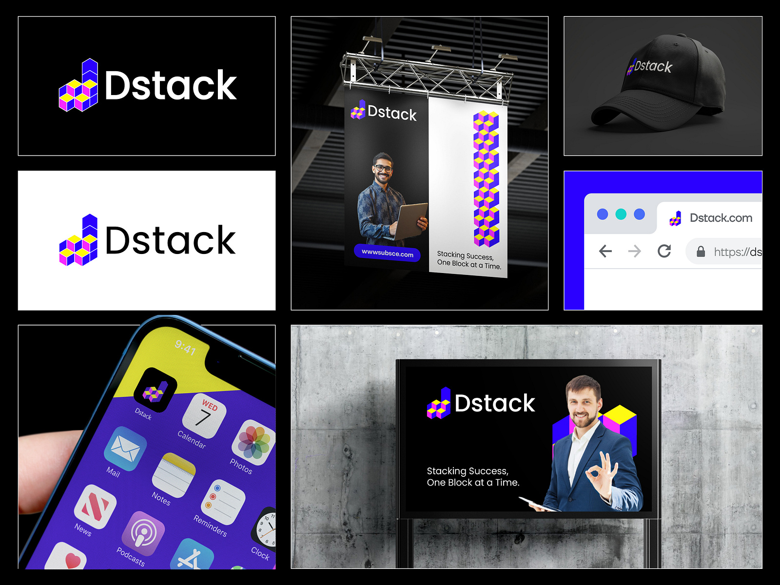 D+cube logo Concepts for Dstack Logo and Brand Identity Design by Proficient Branding for ...