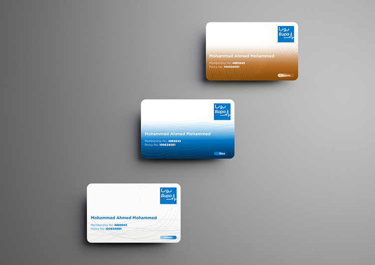 Bupa Virtual Membership Cards by Paul Laxa on Dribbble