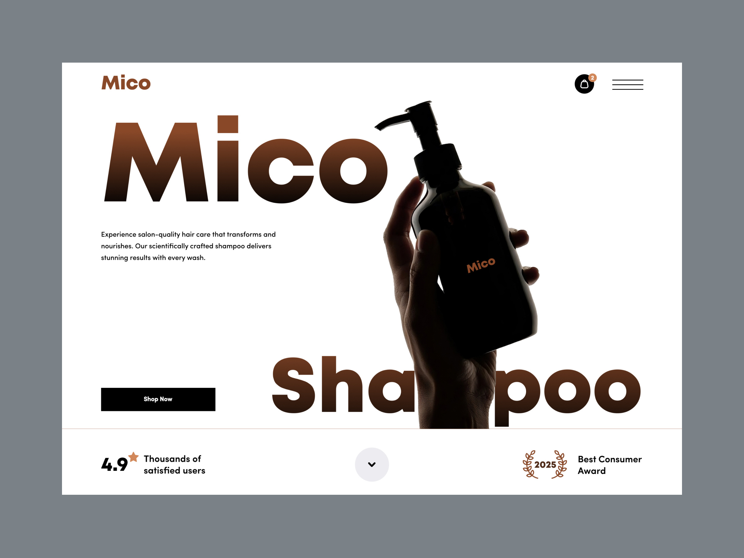 Shampoo ecommerce / web design / landing page / UI/UX Design by Jabel ...