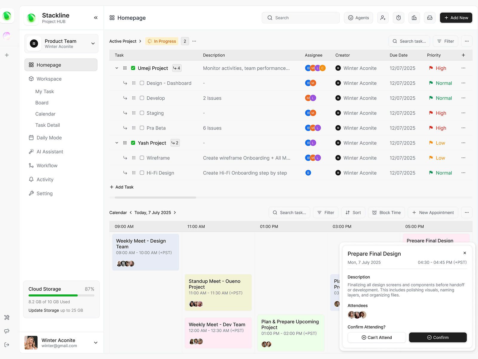 Stackline - Homepage by Benedicta Kristi on Dribbble