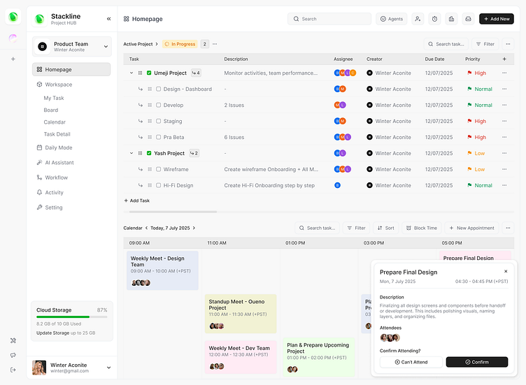 Stackline - Homepage by Benedicta Kristi on Dribbble