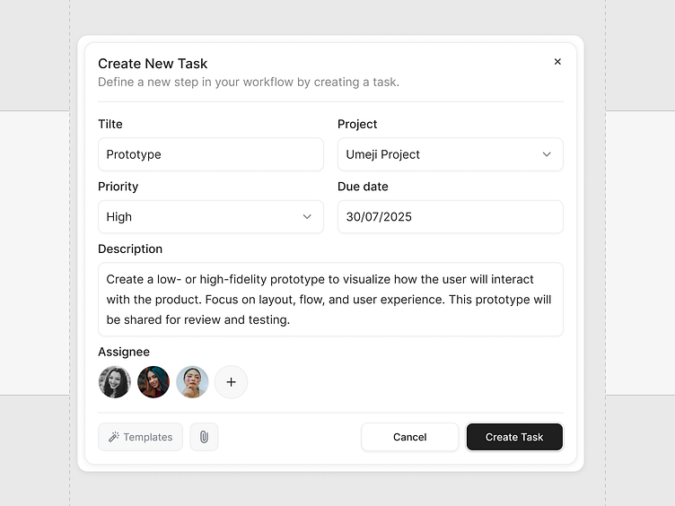 Stackline - Create Task by Benedicta Kristi on Dribbble
