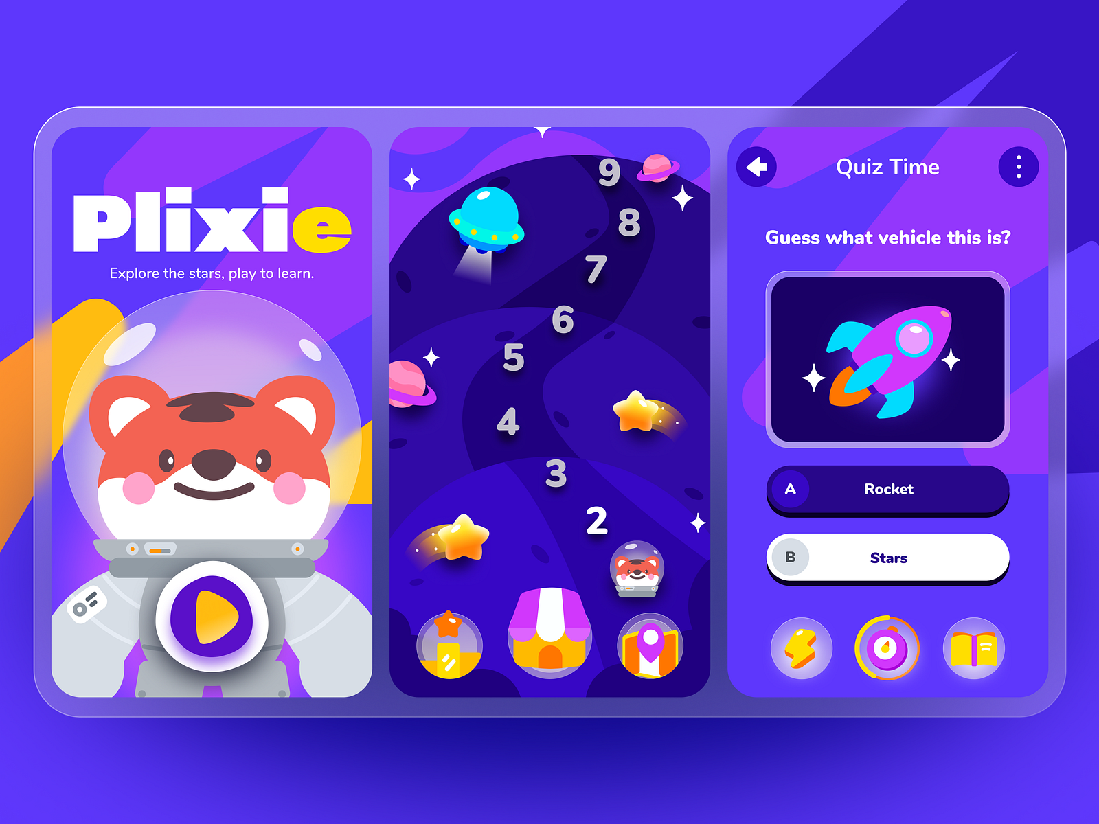 Plixie — Space Education Game Design by Randompopsycle for Playfull ...