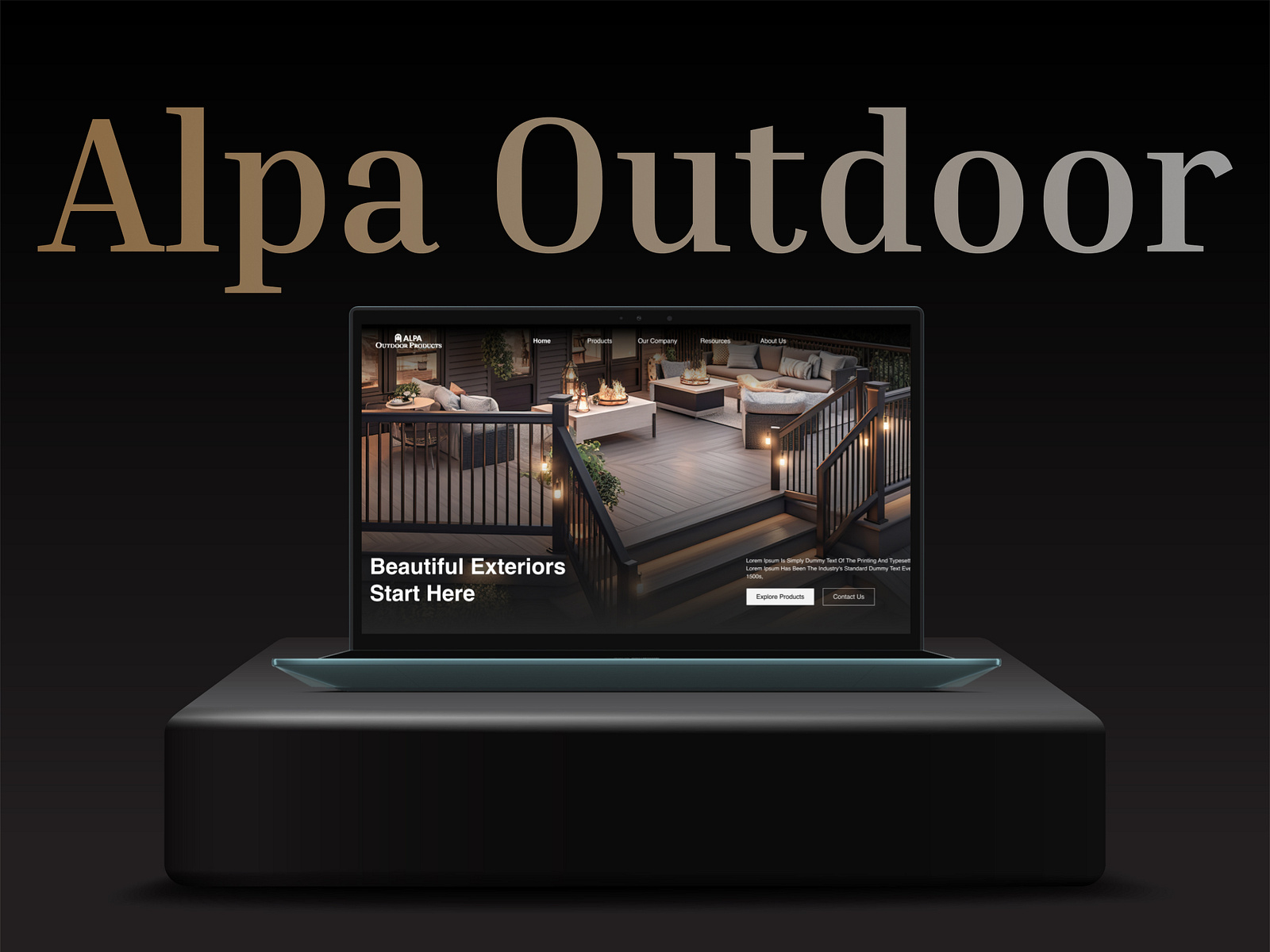 Alpa Outdoor Website Homepage by Vikas on Dribbble