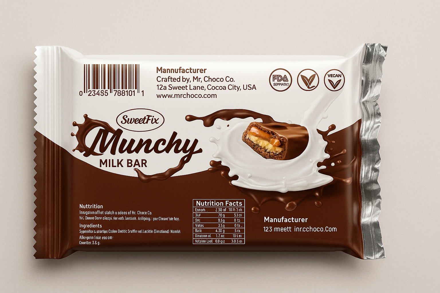 Munchy Chocolate & Milk Bar Packaging Design by Mohammad Abdul Hadi ...