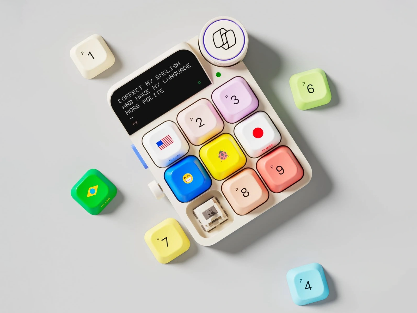 3D Design: The Language Keypad by flyqi on Dribbble