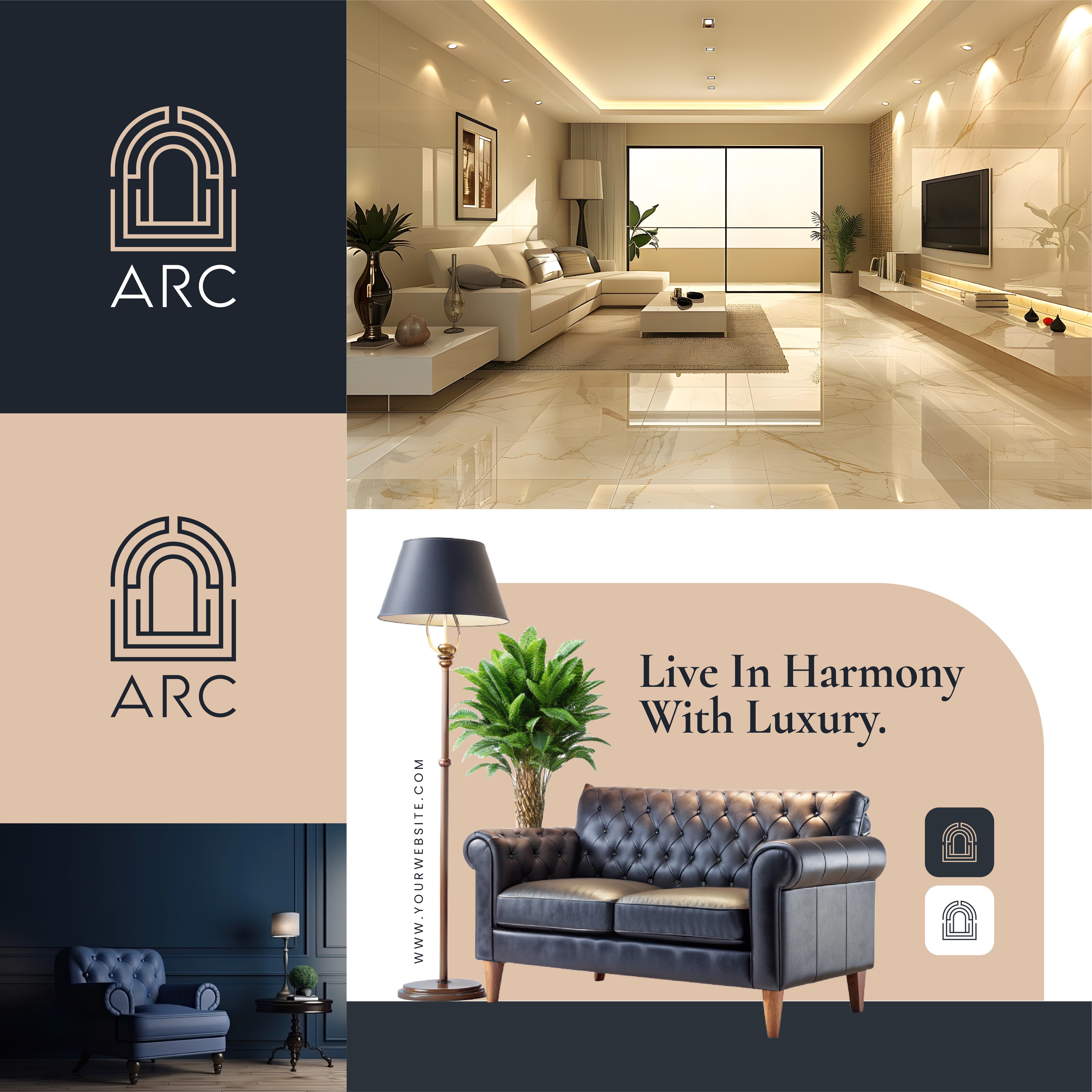 Arc – Interior Design Studio Branding by Dharmishtha on Dribbble