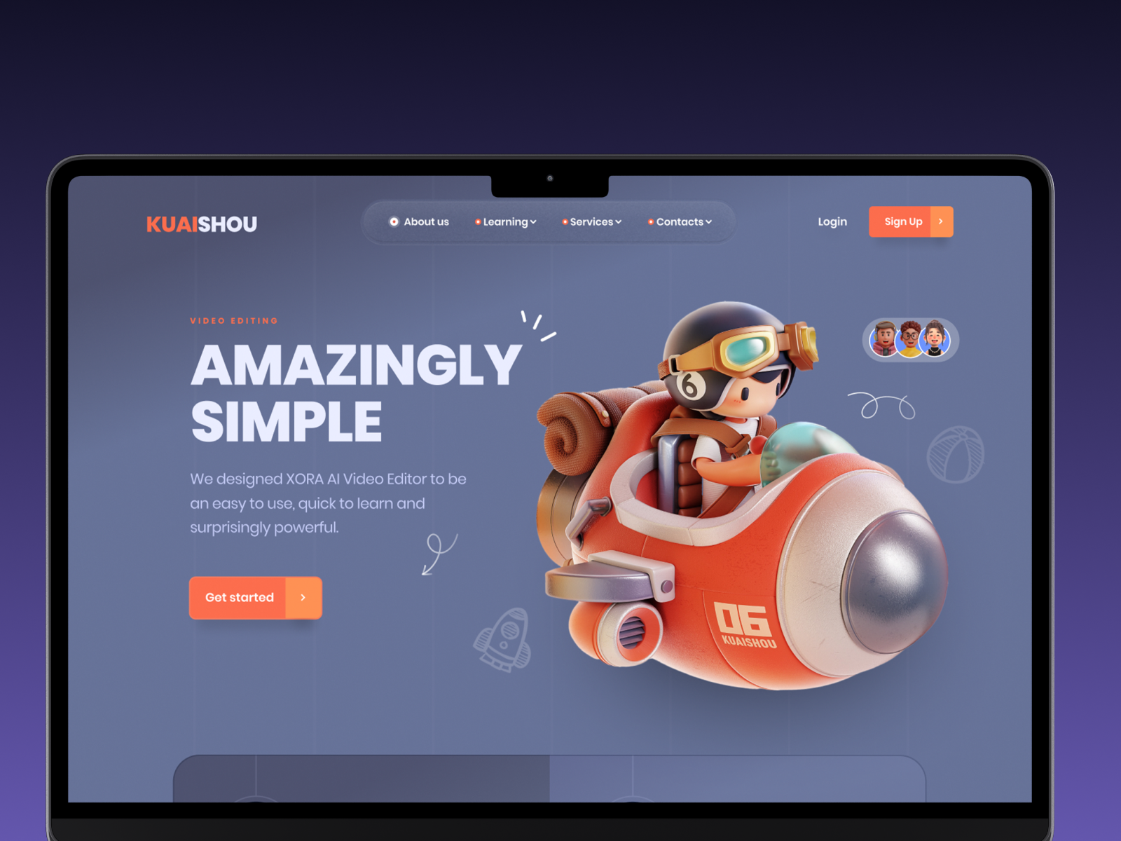 game stream landing page web ui design by Roohi Koohi on Dribbble