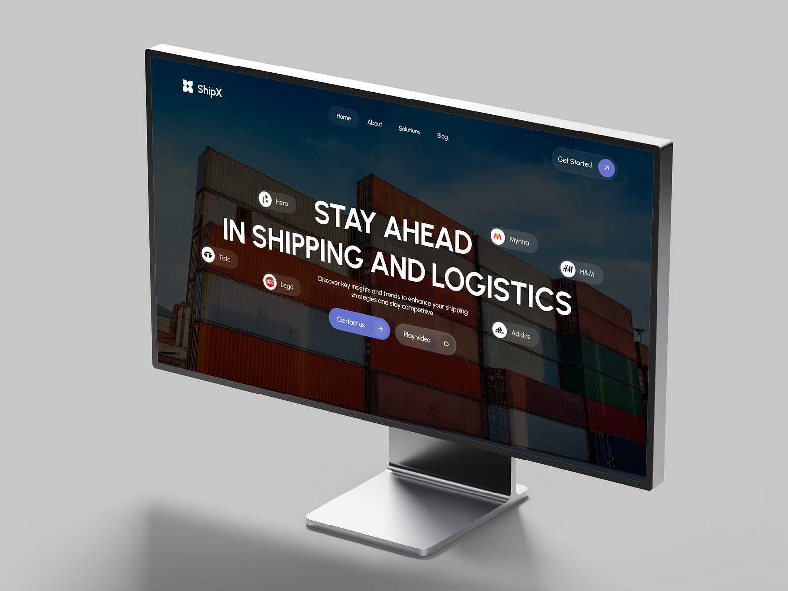 ShipX - Shipping & Logistics Hero Section Design by Saurabh Sharma on ...