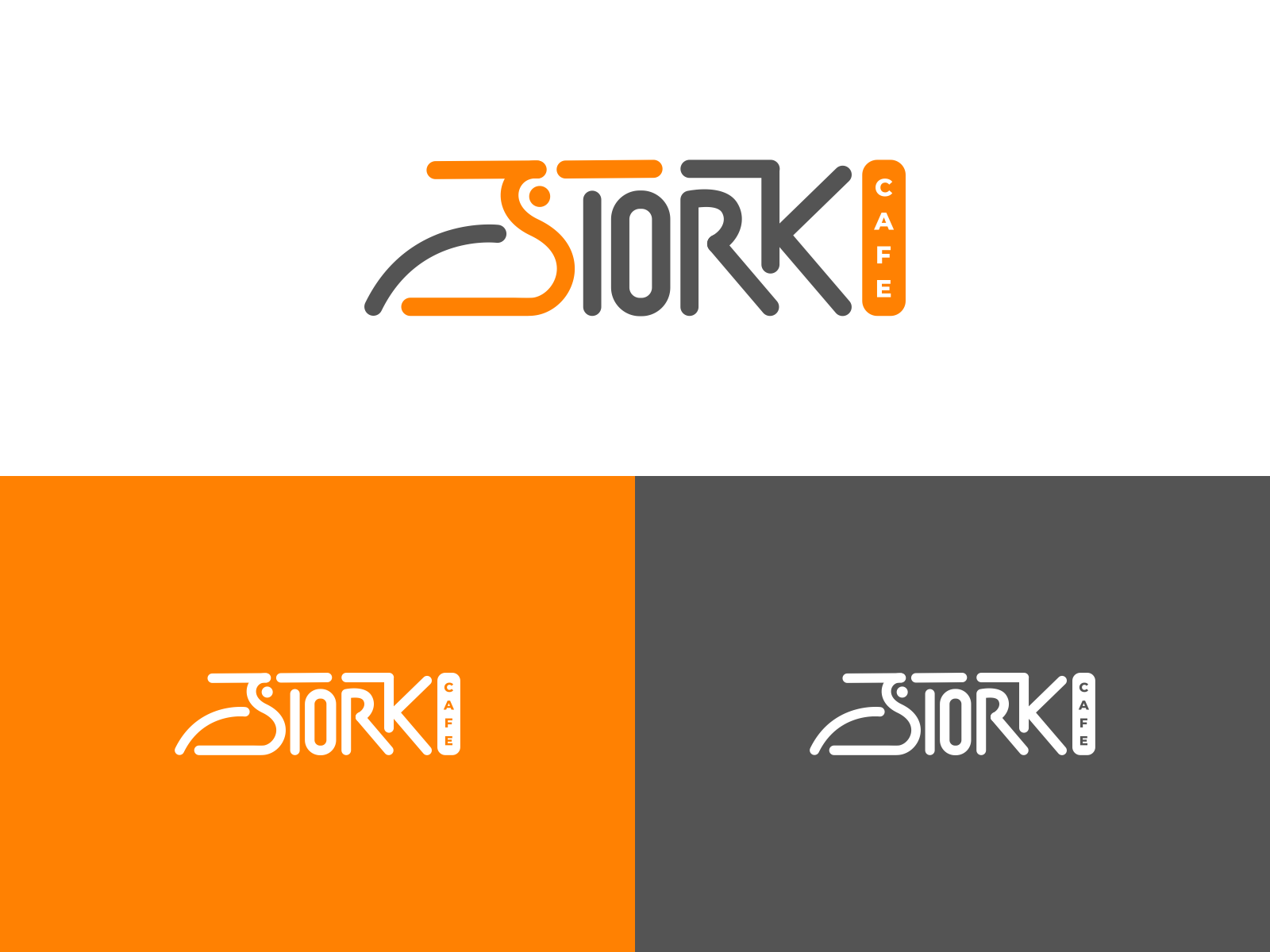 Stork Cafe Logo and Visual Design by Garagephic Studio on Dribbble