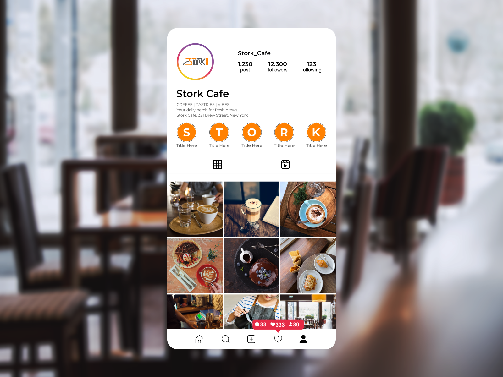 Stork Cafe Logo and Visual Design by Garagephic Studio on Dribbble