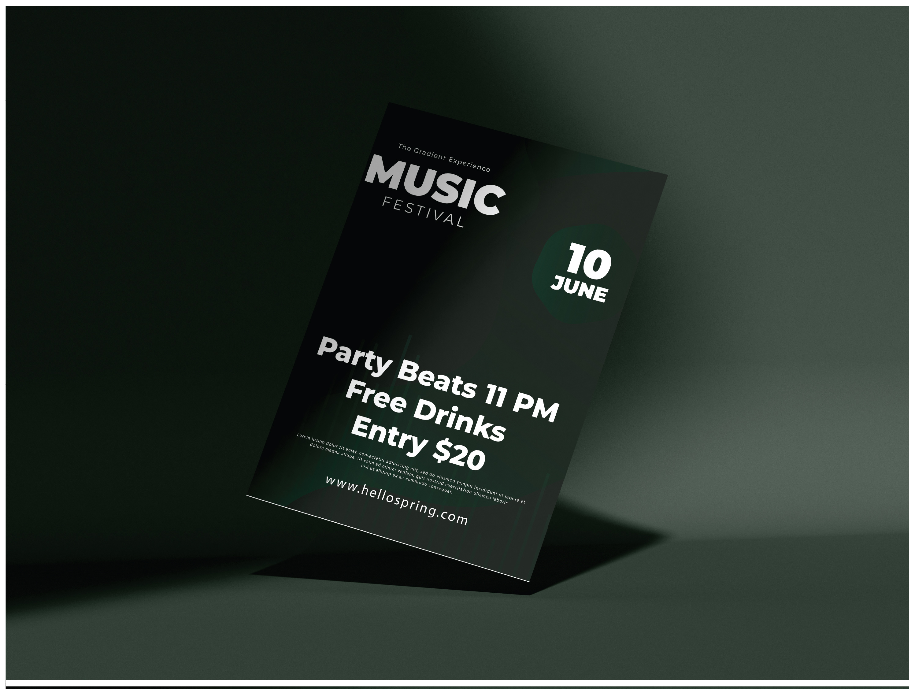 Modern, Creative, Vibrant Music Festival Poster Design by Sohorab Ali on Dribbble