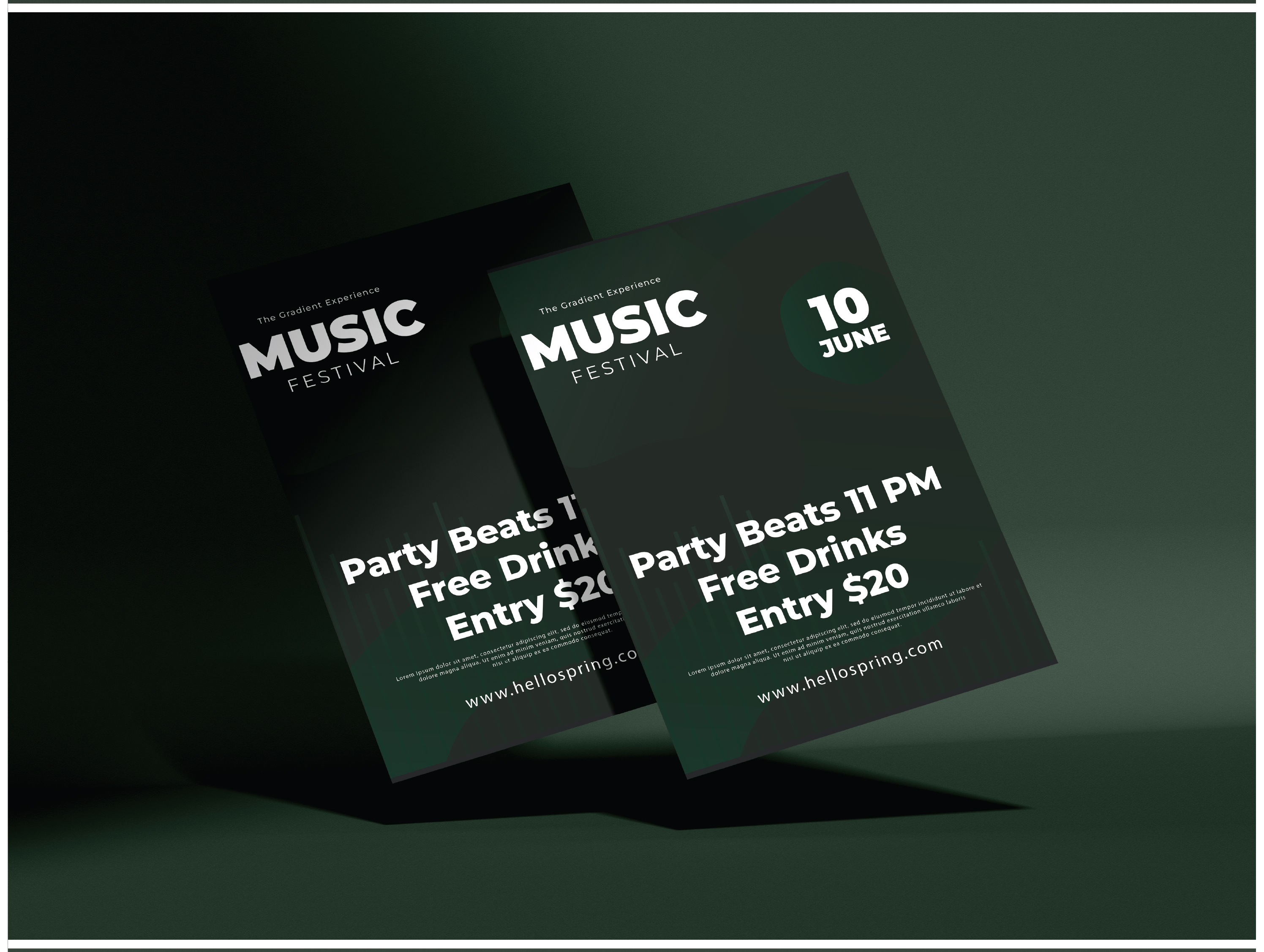 Modern, Creative, Vibrant Music Festival Poster Design by Sohorab Ali on Dribbble