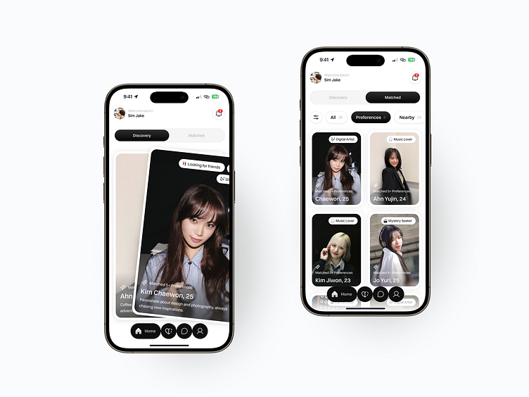 HeartSync - Dating App UI by Pota Design for Potara Studio on Dribbble