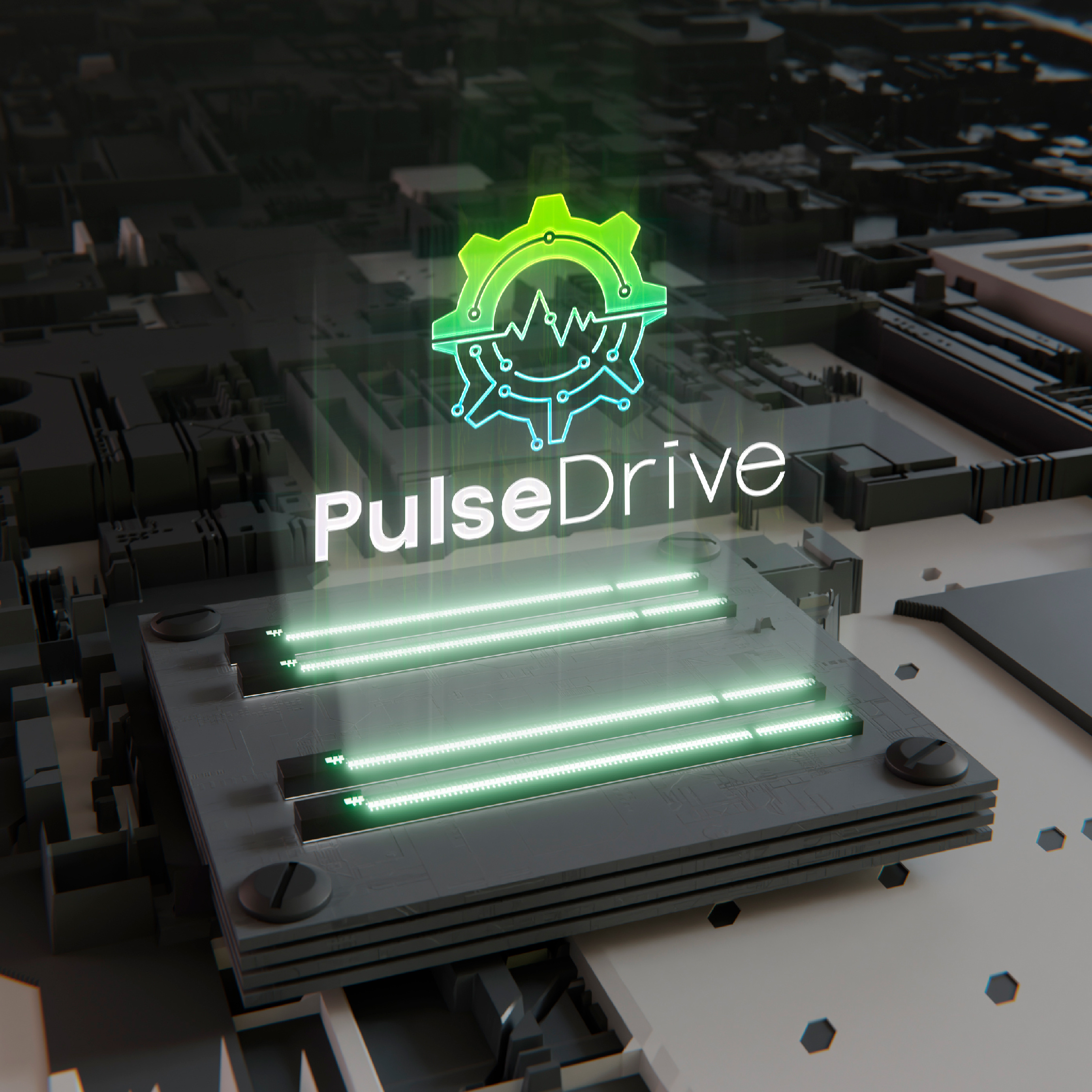 PulseDrive – Minimal pulse line transfer into a circuit icon by Dharmishtha on Dribbble