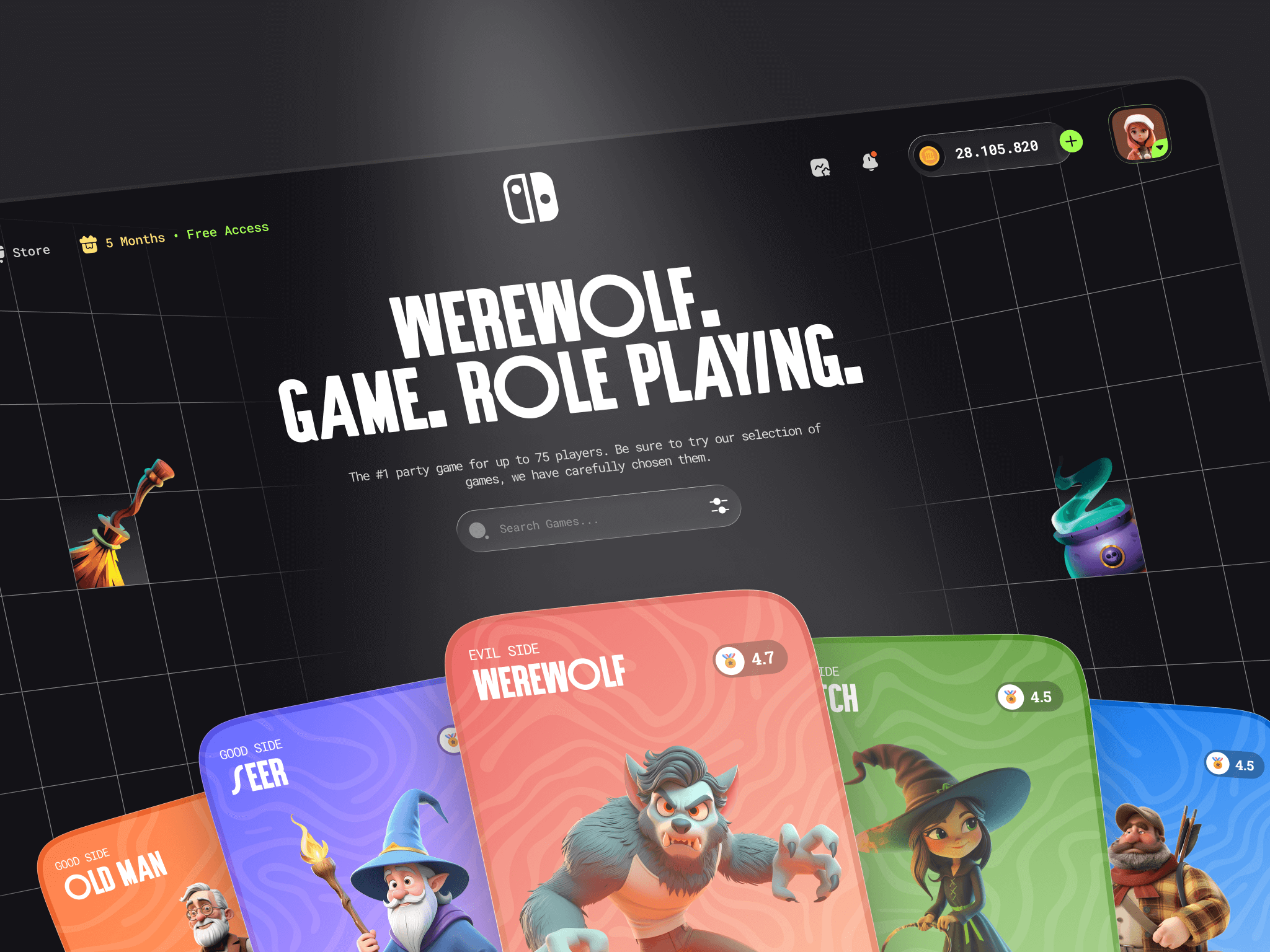 Gaming Website UI | Motion Web Design by Léna on Dribbble