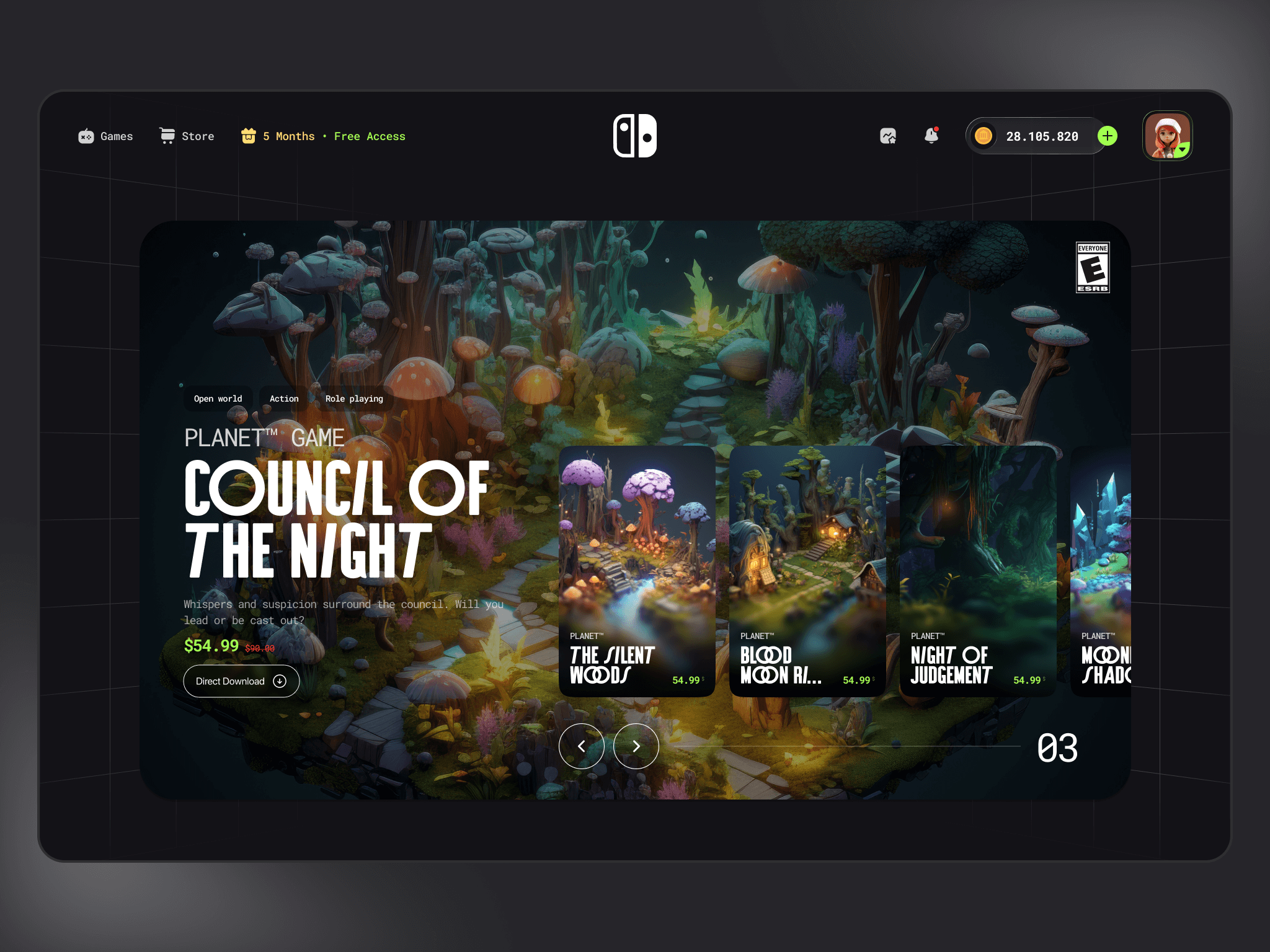 Gaming Website UI | Motion Web Design by Léna on Dribbble