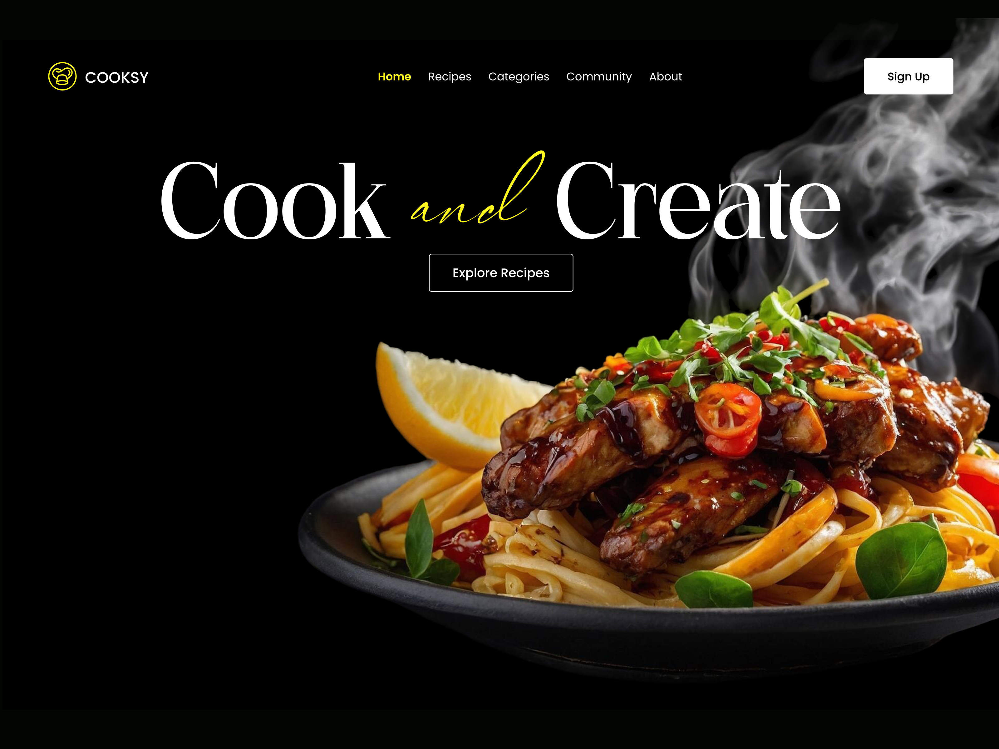 Cooksy - Recipe Finder Web app UI design by Armia Systems on Dribbble