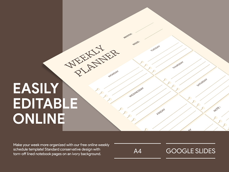 Cute Aesthetic Weekly Planner Free Google Docs Template by Free Google ...