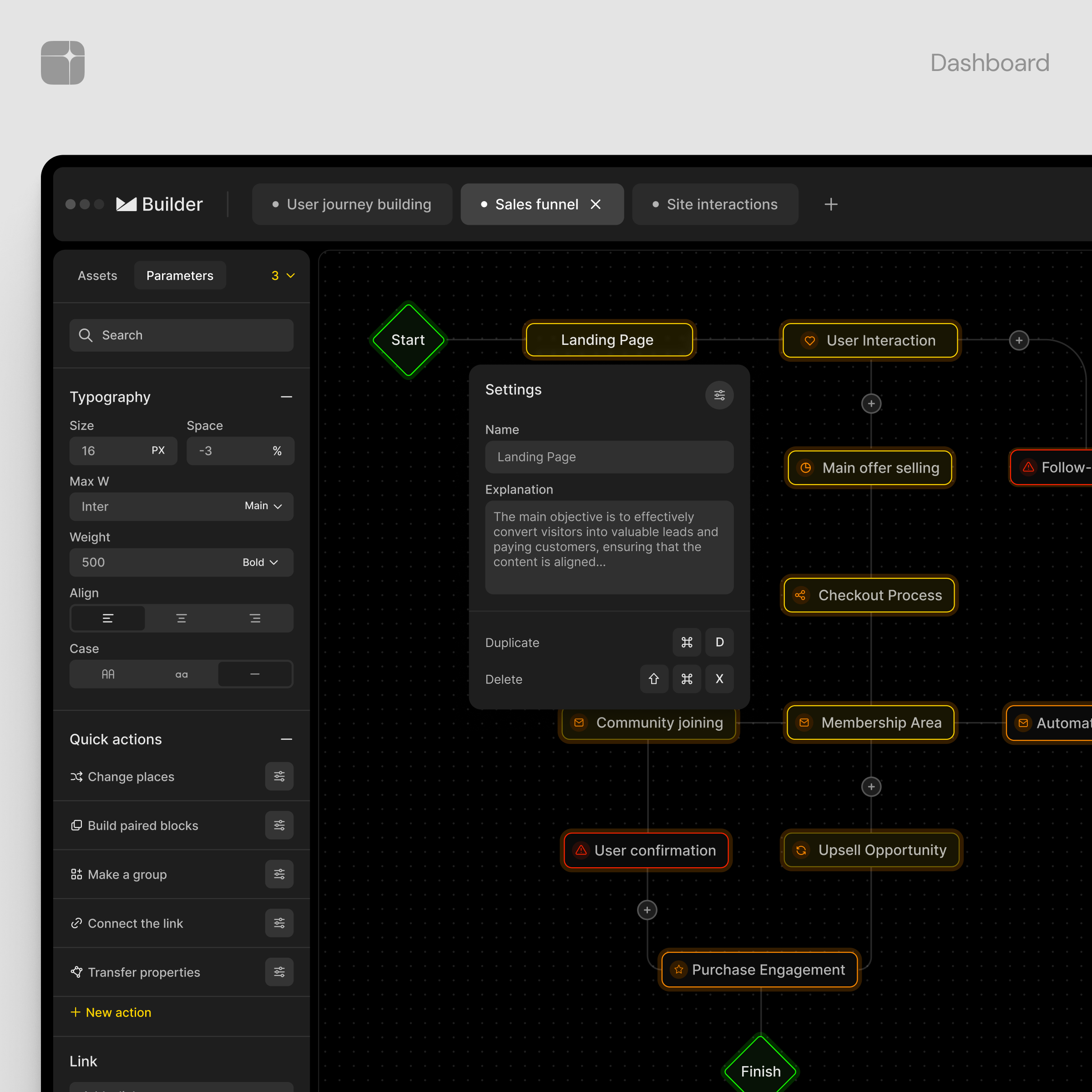 Sales Funnel Flow Mapping – UI Dashboard by Vlad Tyzun for Radiant Studio on Dribbble