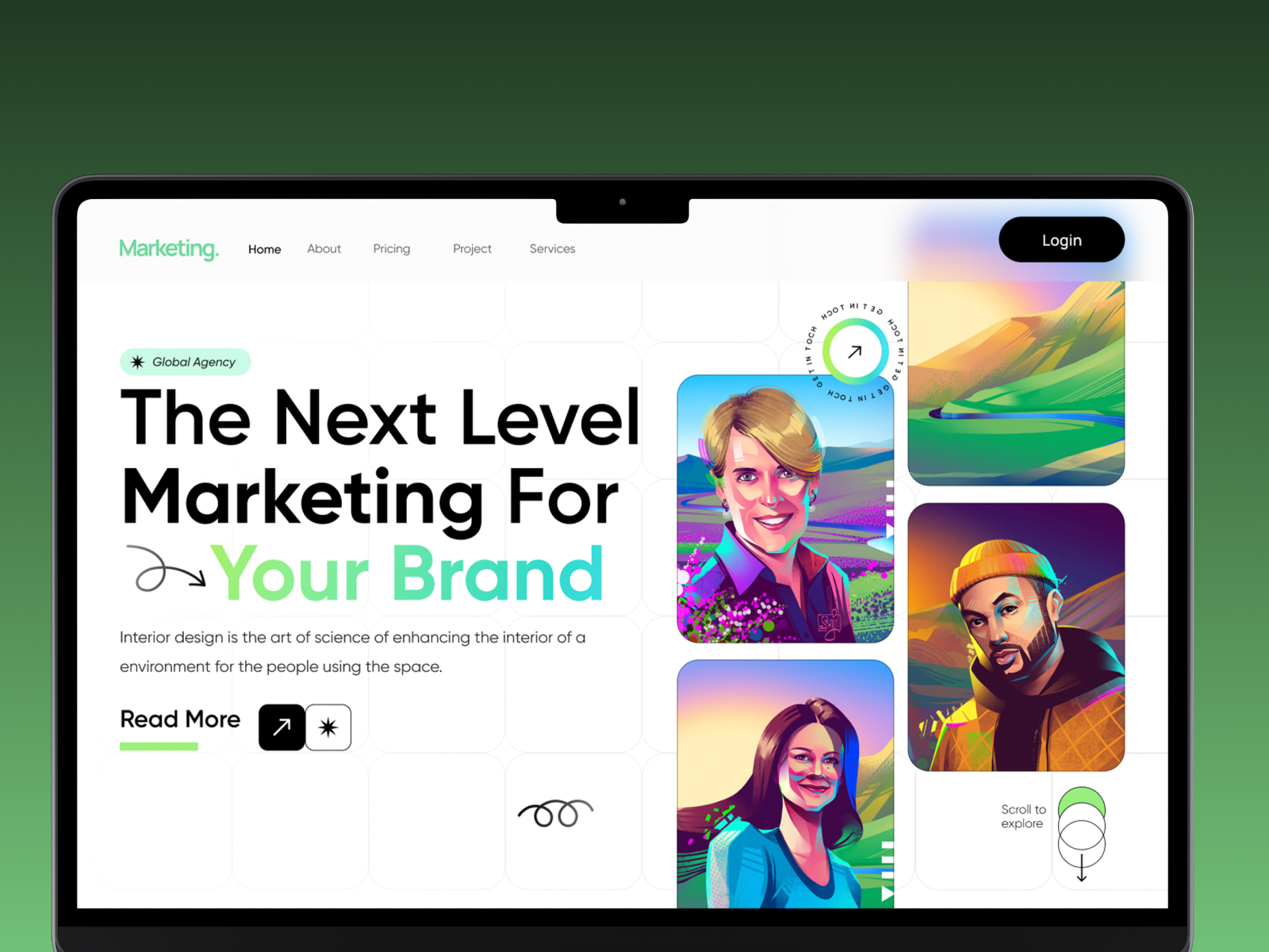 marketing ai assistant web ui design by Roohi Koohi on Dribbble
