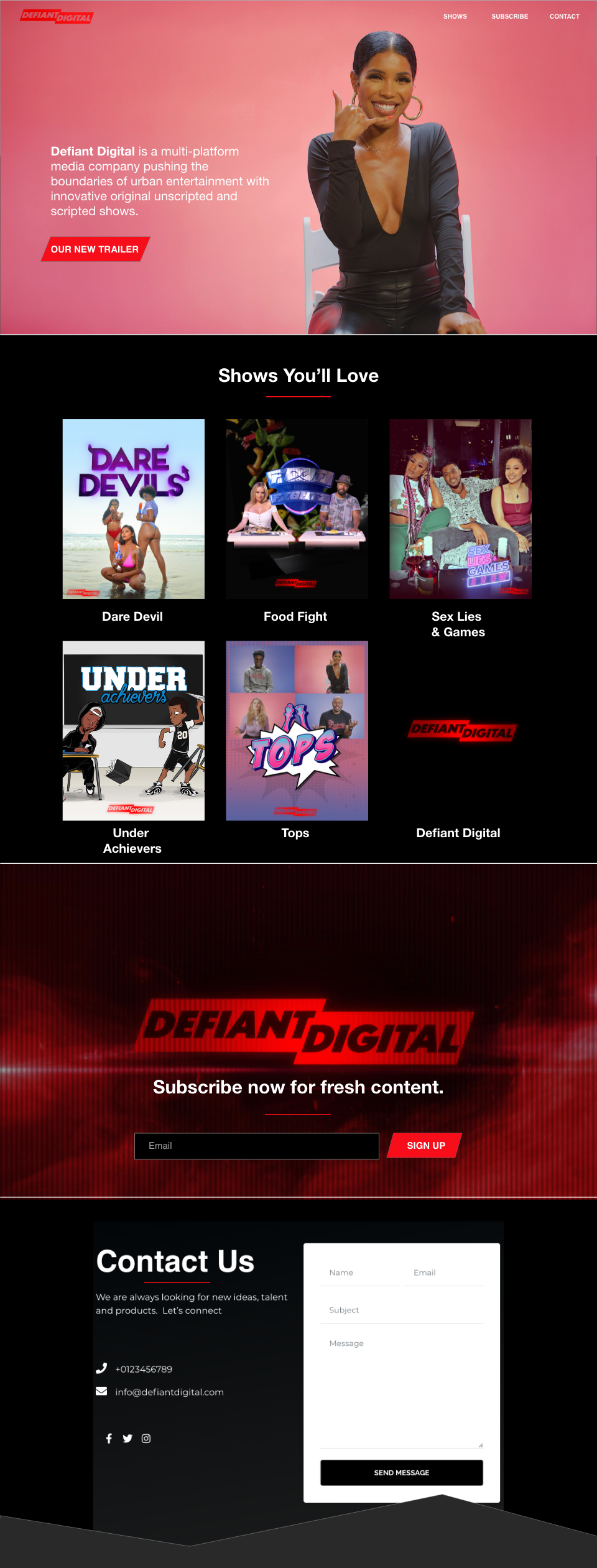 Defiant Digital – Logo, Brand Identity & Digital Experience by JQ ...