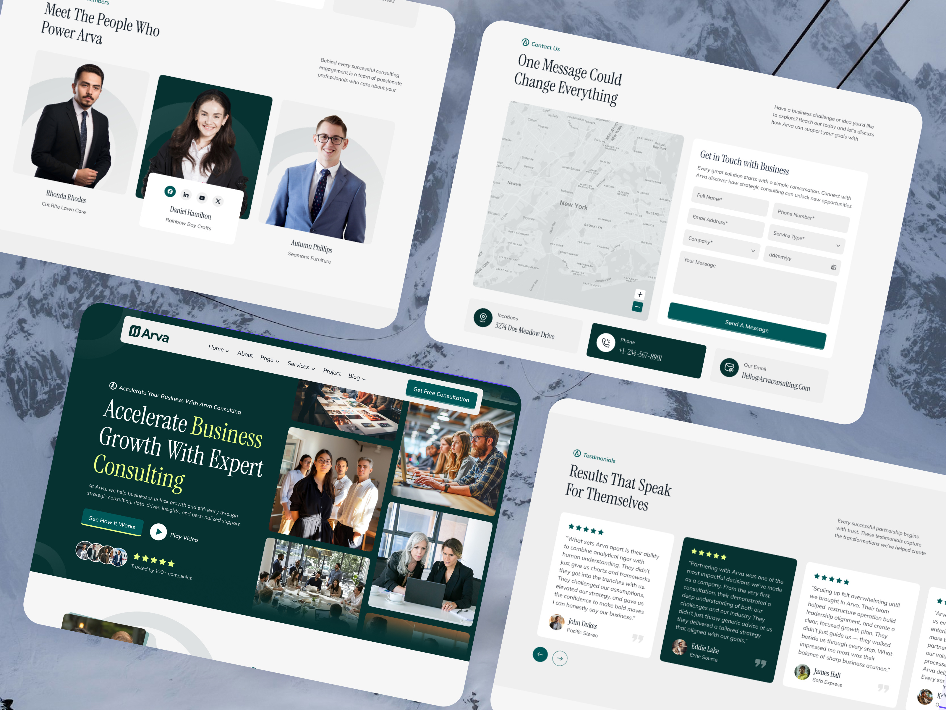 Business consulting Website by FleexStudio | Web Design Agency on Dribbble