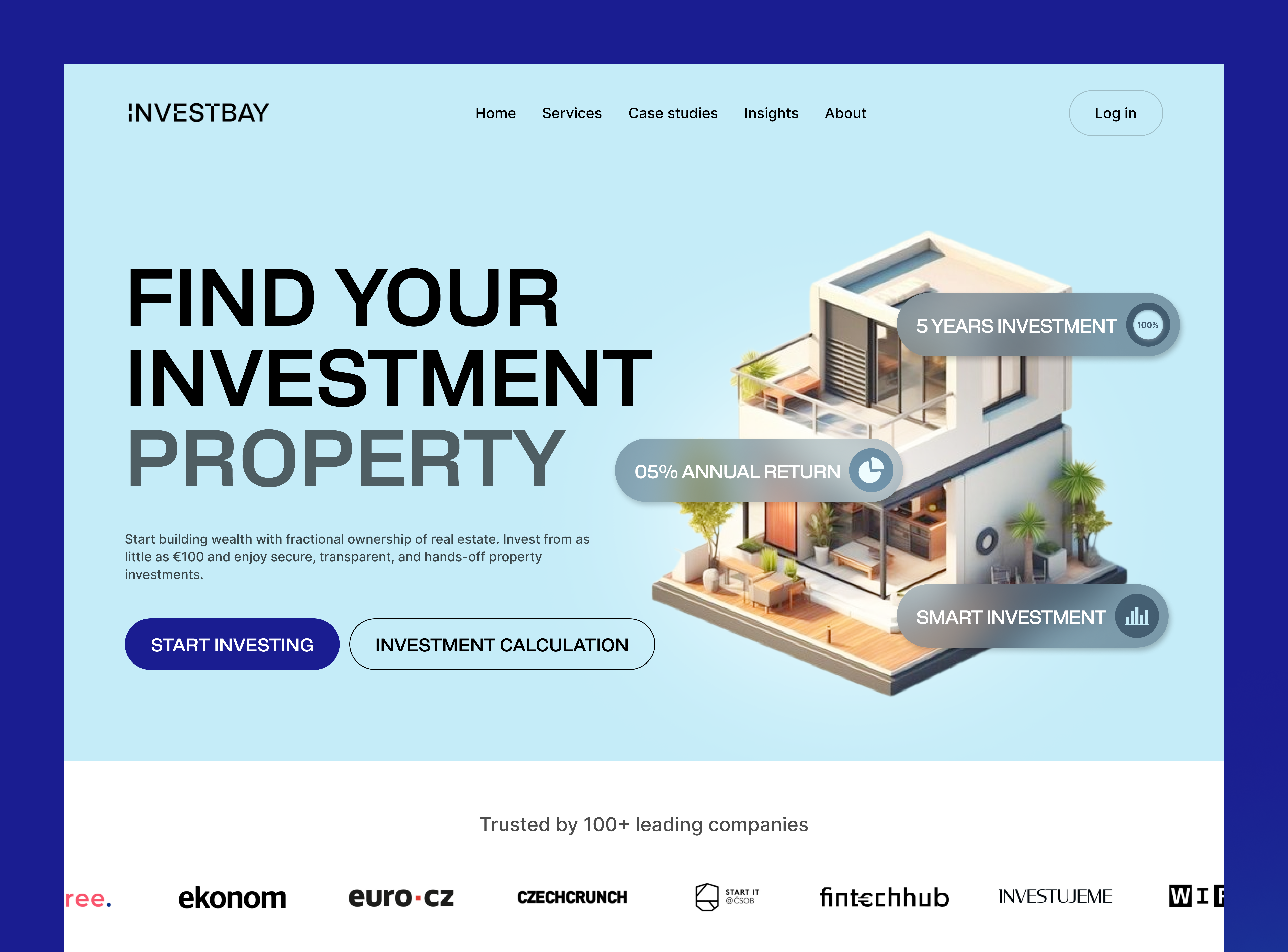 Website design for a property investment platform by Riyad Ahmod® on Dribbble