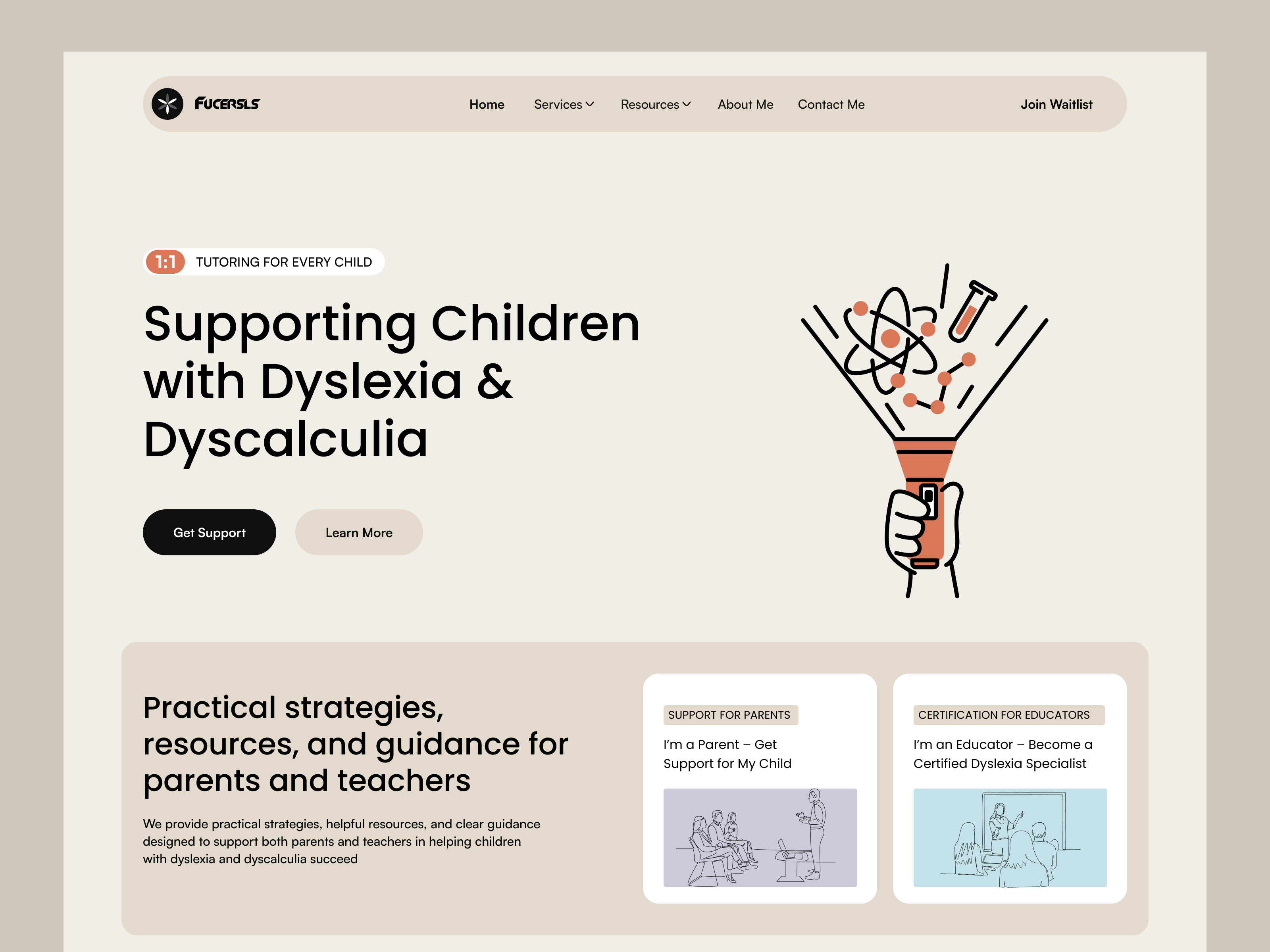 Dyslexia & Dyscalculia Support Platform by Taher for Buraq Lab on Dribbble