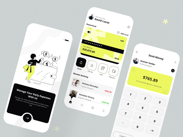 Money Manager App by Digitech UK - UI UX Design Agency on Dribbble