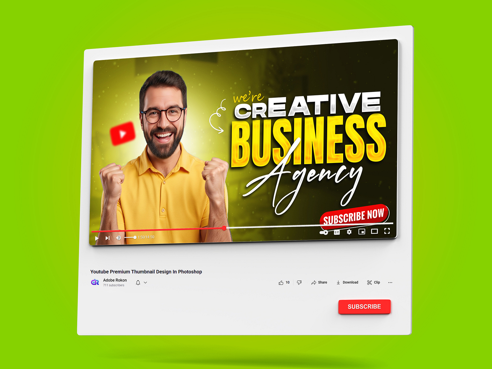Creative Eye-Catching Thumbnail Design by AdobeRokon on Dribbble