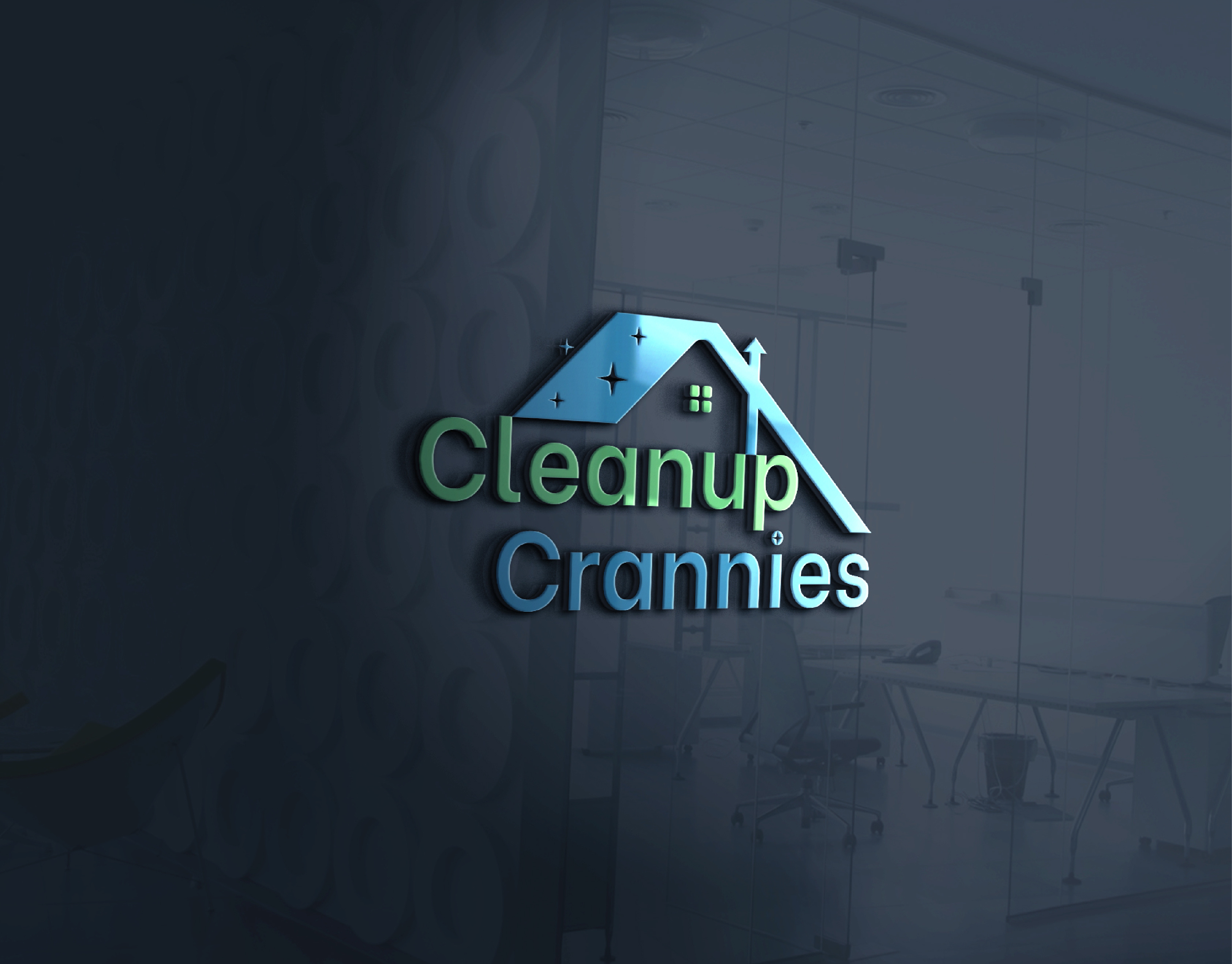 Cleanup Crannies logo, cleaning, logo design by Tanvir Onik on Dribbble