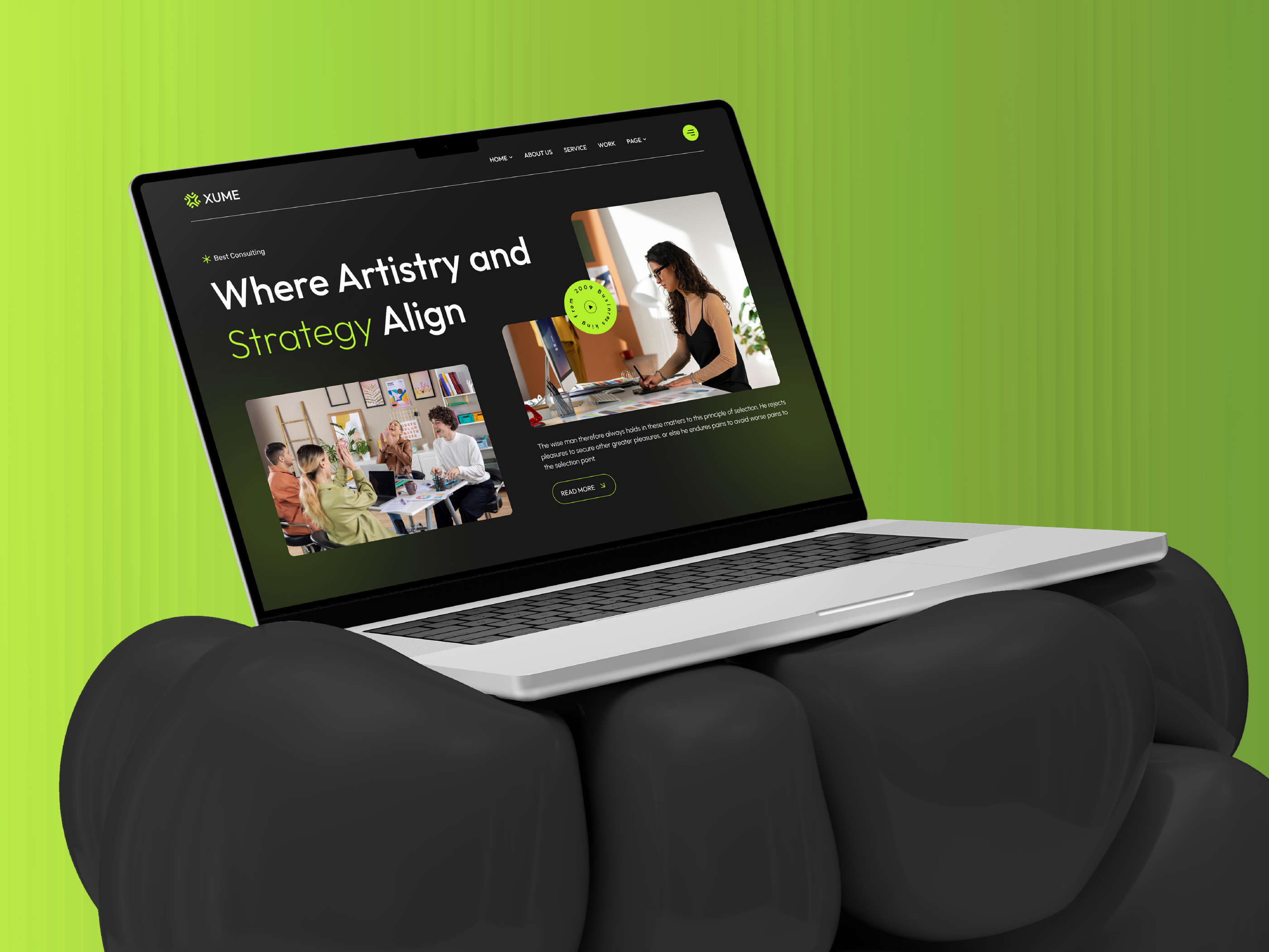 XUME: Creative Agency Website Design for Branding, Web & Digital by SoftCrafty - UX UI | Web ...