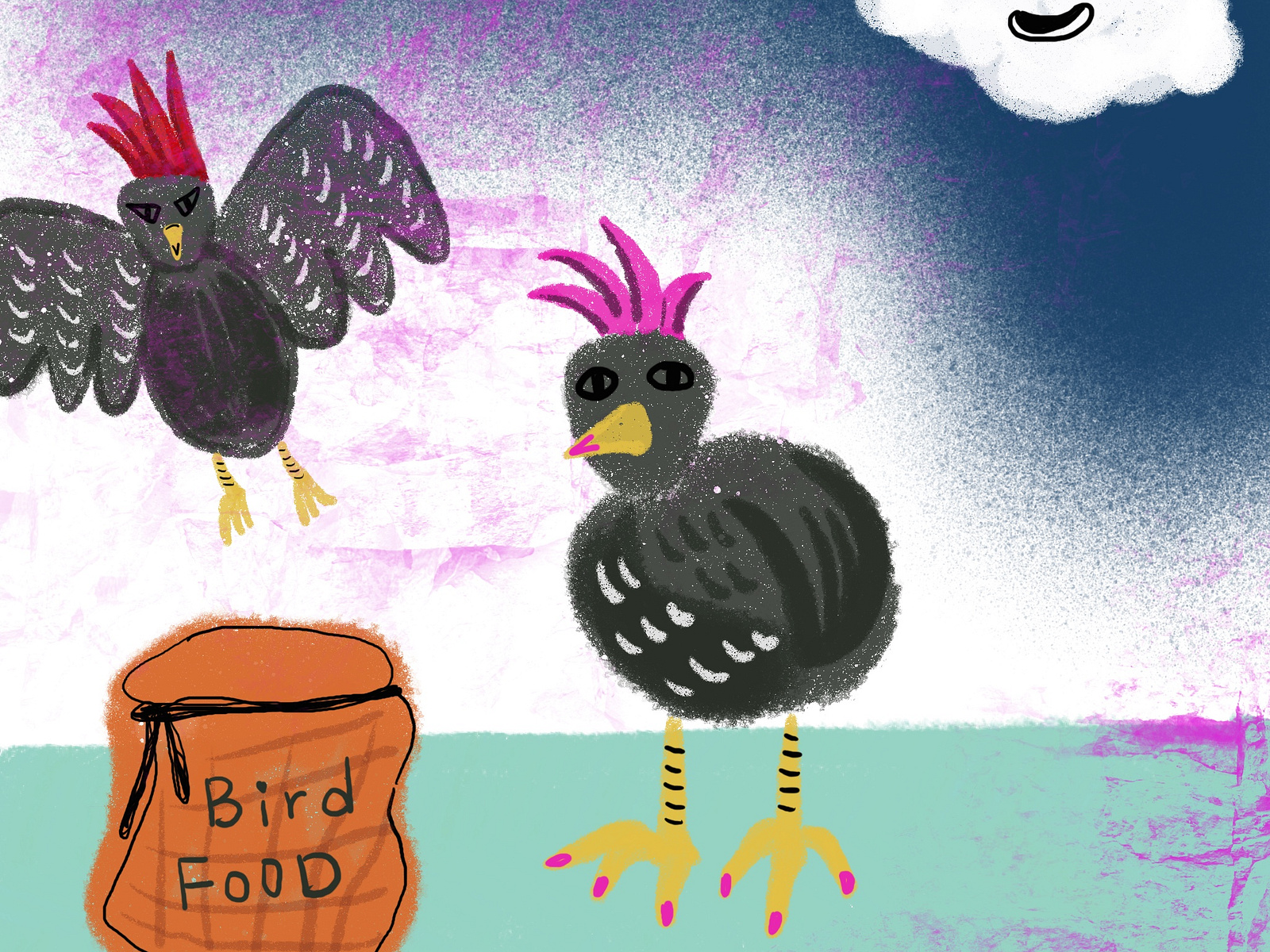Evil bird and kind bird by LiTingChen on Dribbble