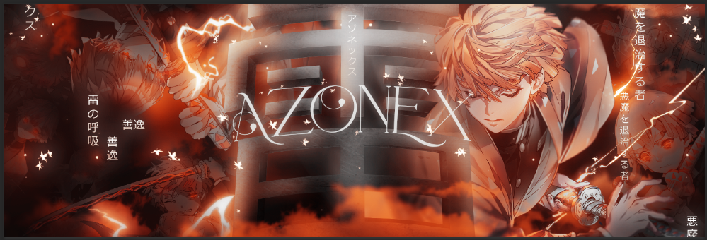 Anime Header - Zenitsu Header/Banner by AZONEX on Dribbble