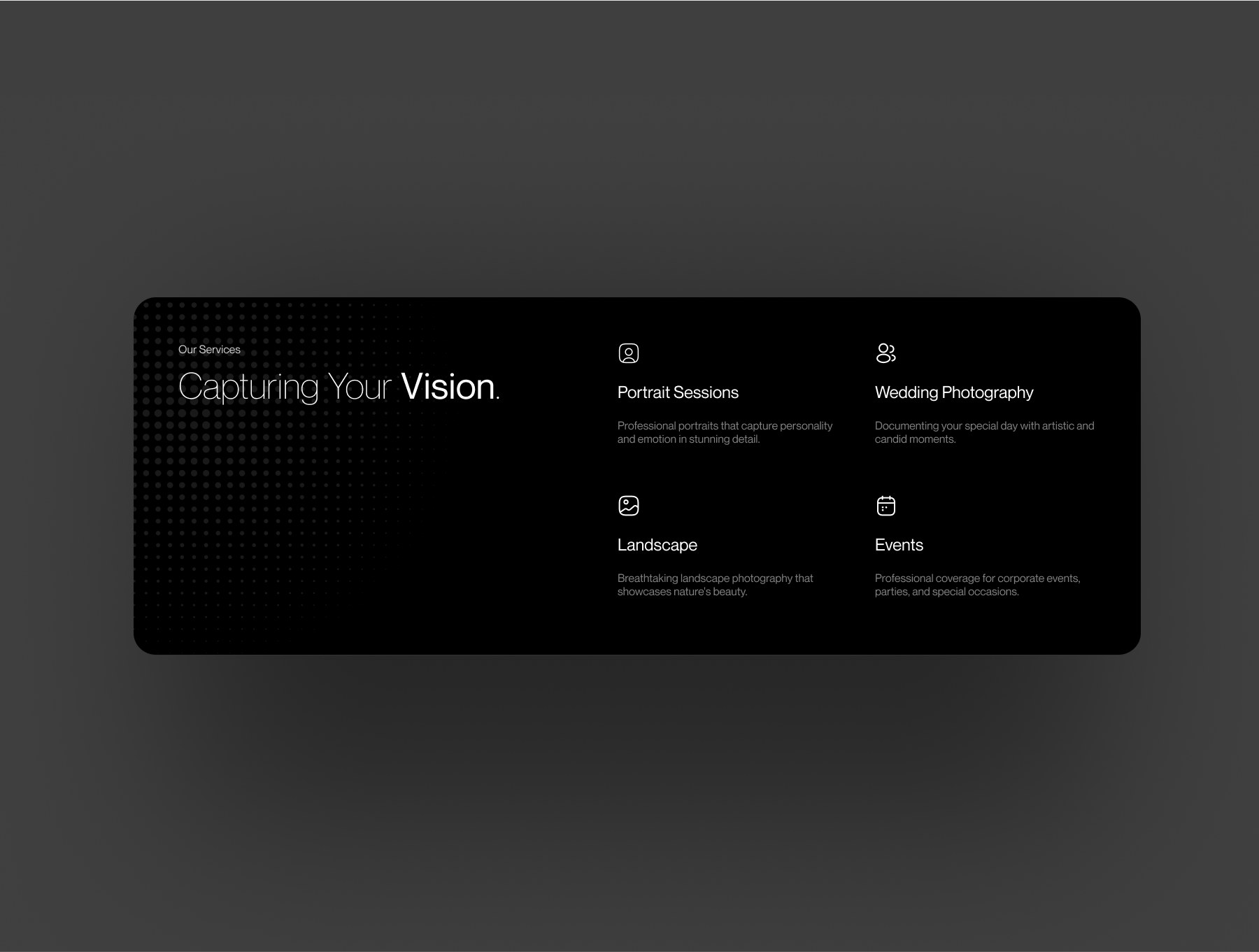 TimelessLens - Landing Page by Nicholaus Gilang for Potara Studio on Dribbble
