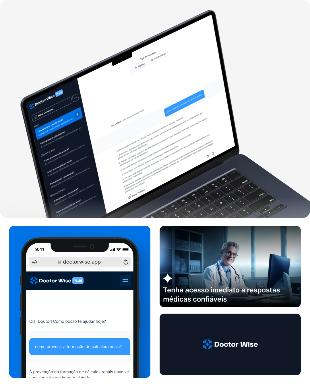 Doctor Wise – AI in Healthcare by Leilane Andrade on Dribbble