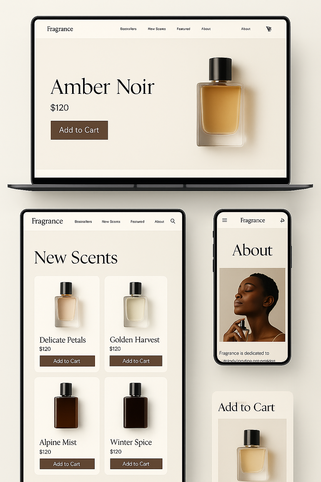 Perfume Store UI / UX Makeover – Modern E-Commerce Concept by WisdmLabs ...