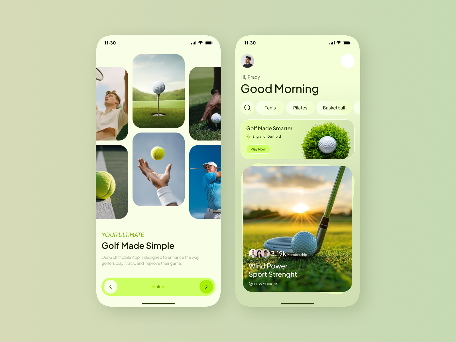 Golf Mobile App Ui Design by Ajoy Mondal on Dribbble