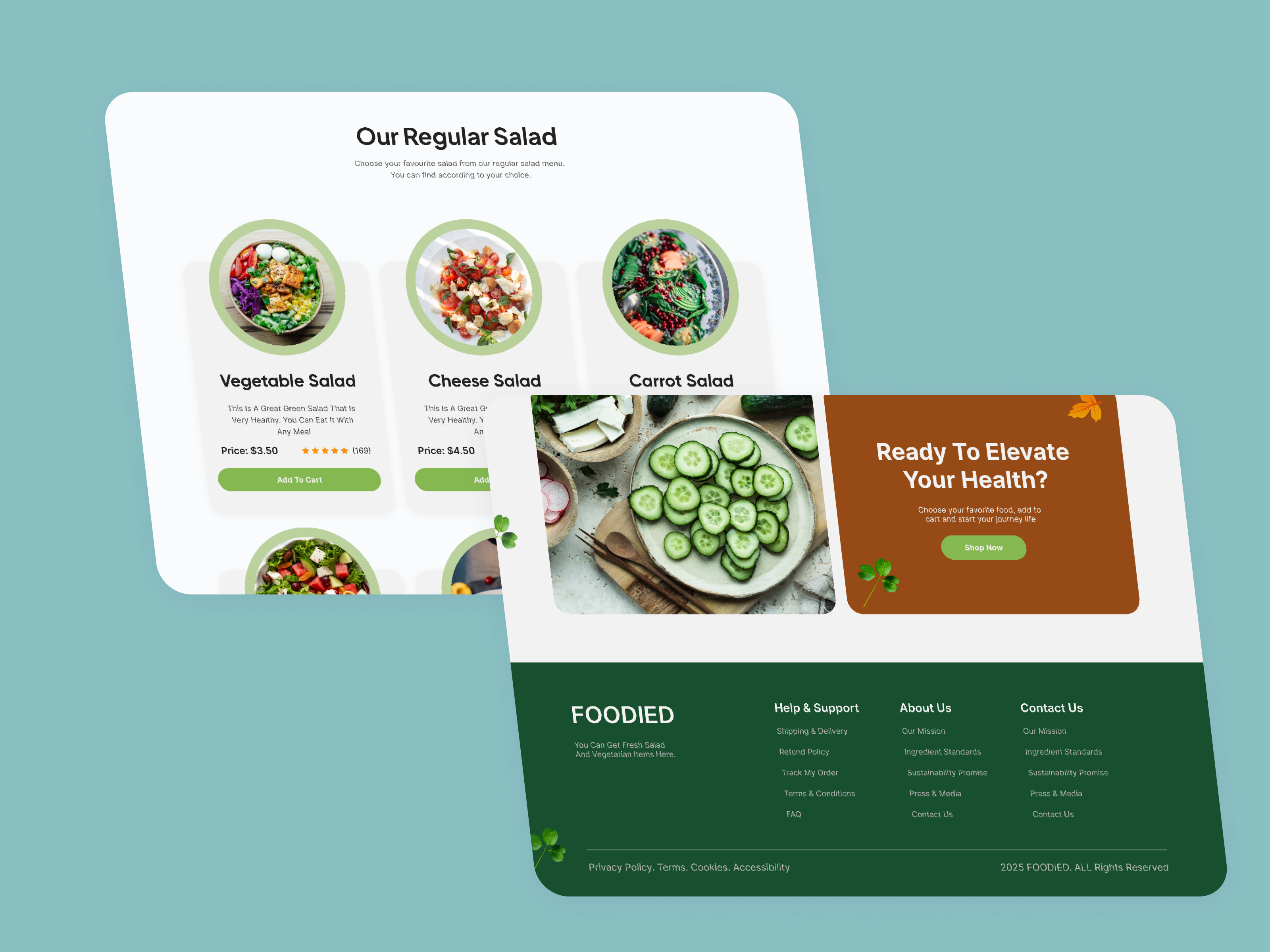 Food Website UI Design by Nusrat Jahan on Dribbble