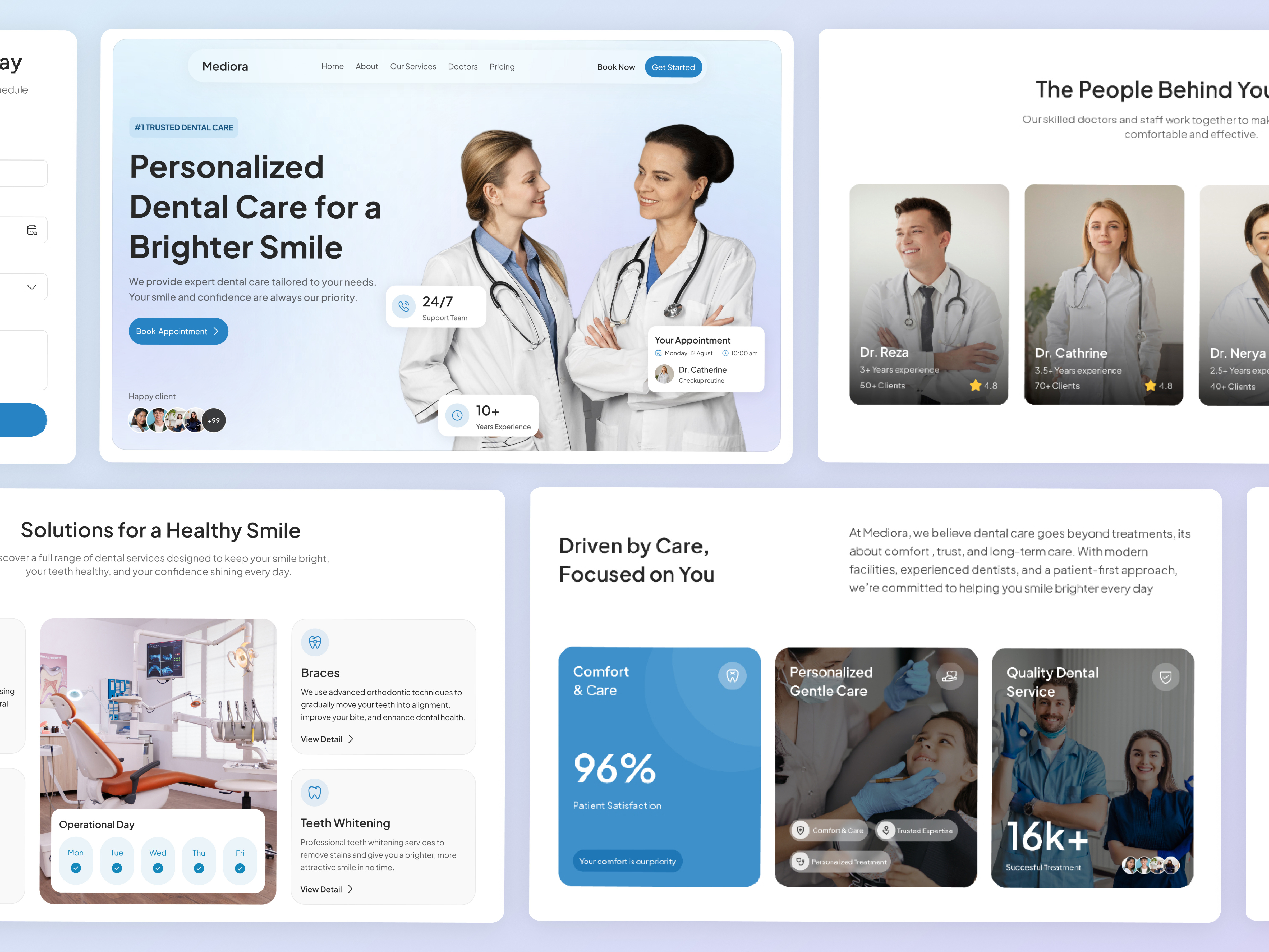Mediora - Dental Clinic Landing Page by Auranisa Valent for Agensip UI ...