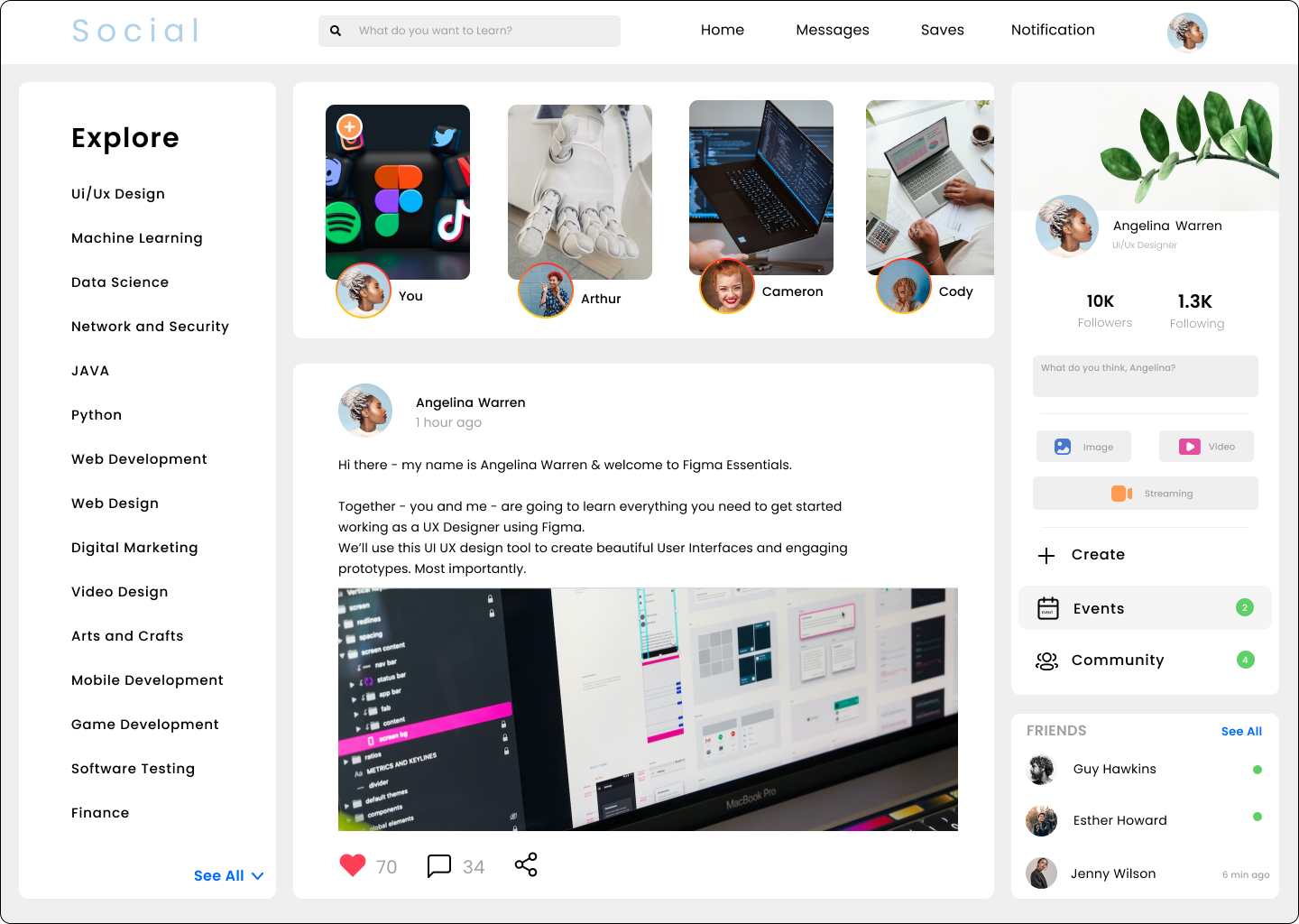 E-Learning Platform by Pratham Survase on Dribbble