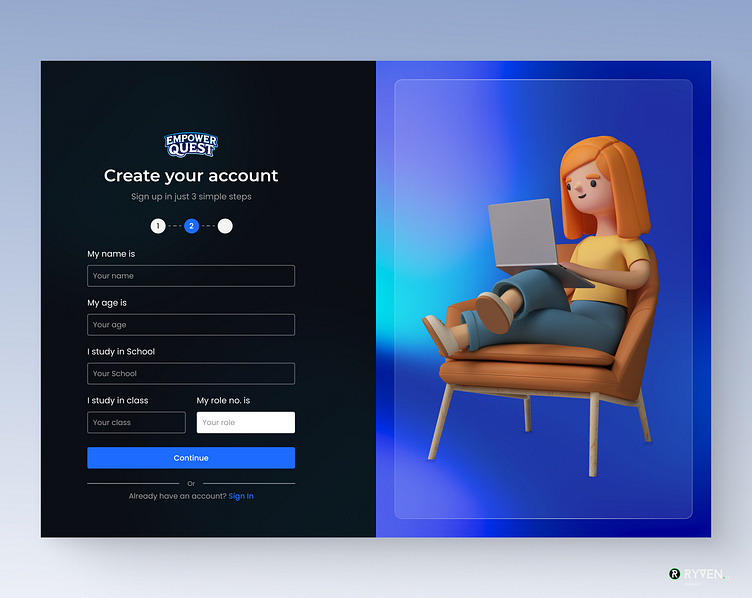 Empower Quest – Gamified Learning Web App UI by Ryven Global LLC on ...