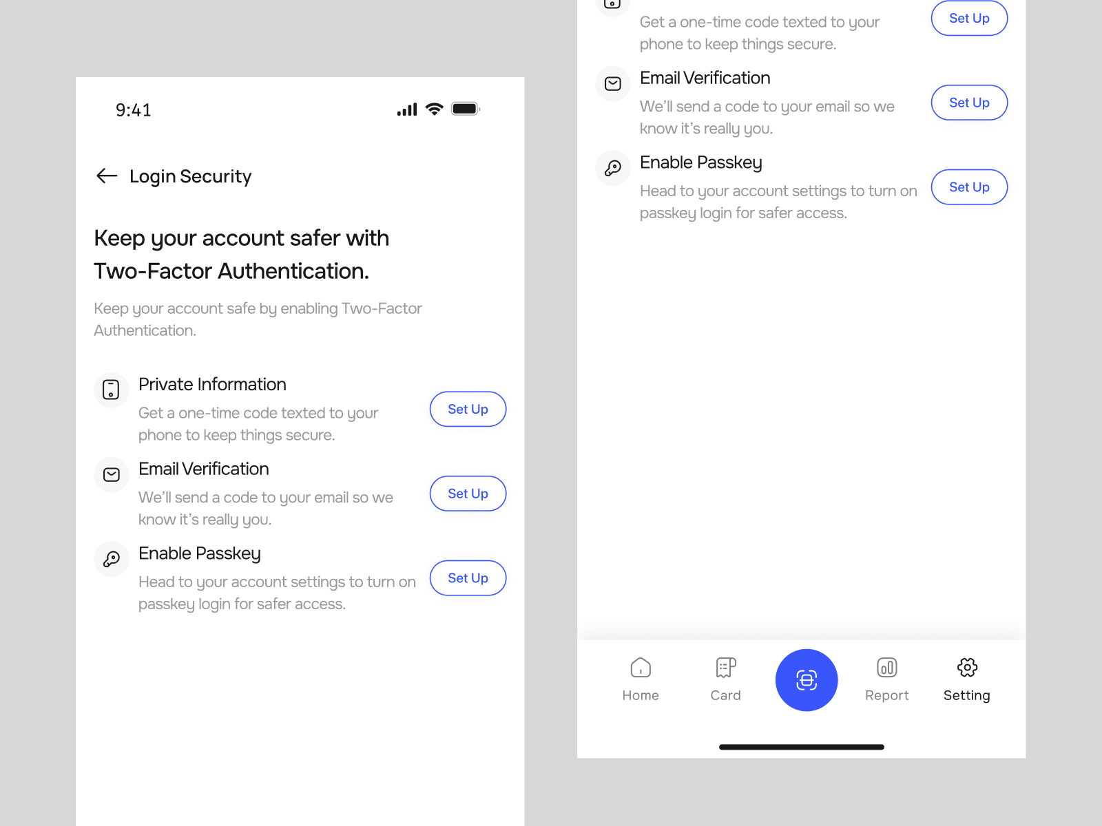 Finance App – Settings & Profile Flow by Gulraiz Khan on Dribbble