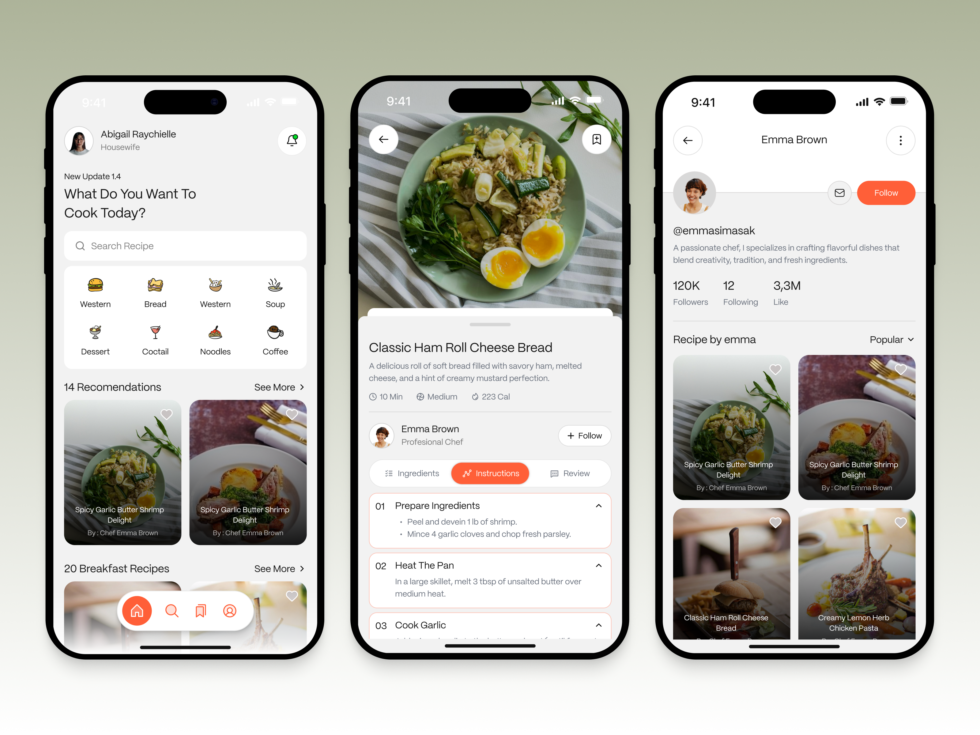 Masakin - Inspiring Food Recipes Mobile App by Fanka for Korsa on Dribbble