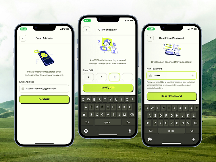 🔑 Forget Password Flow UI Design by Nazmul Haque Shanto for Craftora on ...