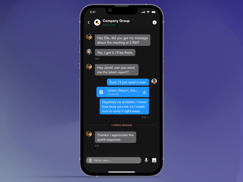 Mobile App UI Design: Clean and Minimalist Interface - Messaging by ...