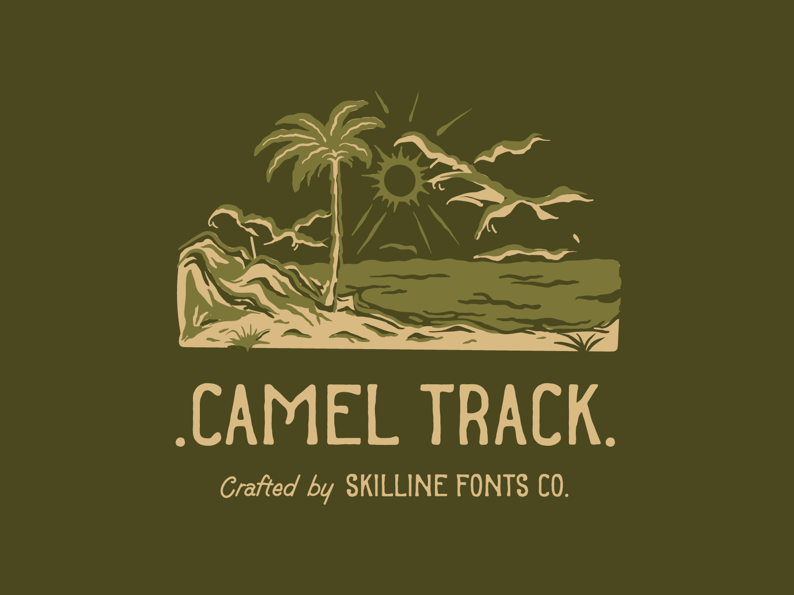 Camel Track - Rustic Vintage Font by Skilline Supply Co. for Skilline ...