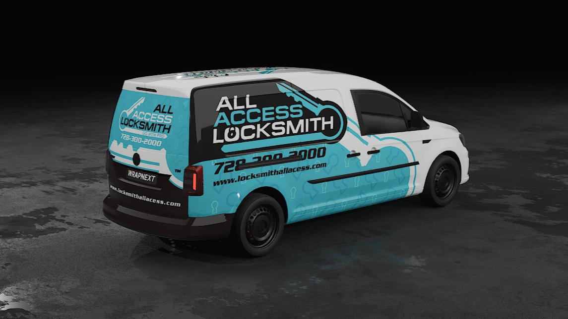 Locksmith Partial Van Wrap Design by Masud Parvej on Dribbble