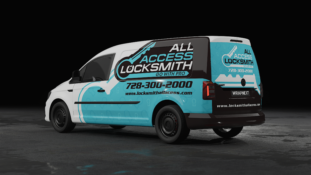 Locksmith Partial Van Wrap Design by Masud Parvej on Dribbble